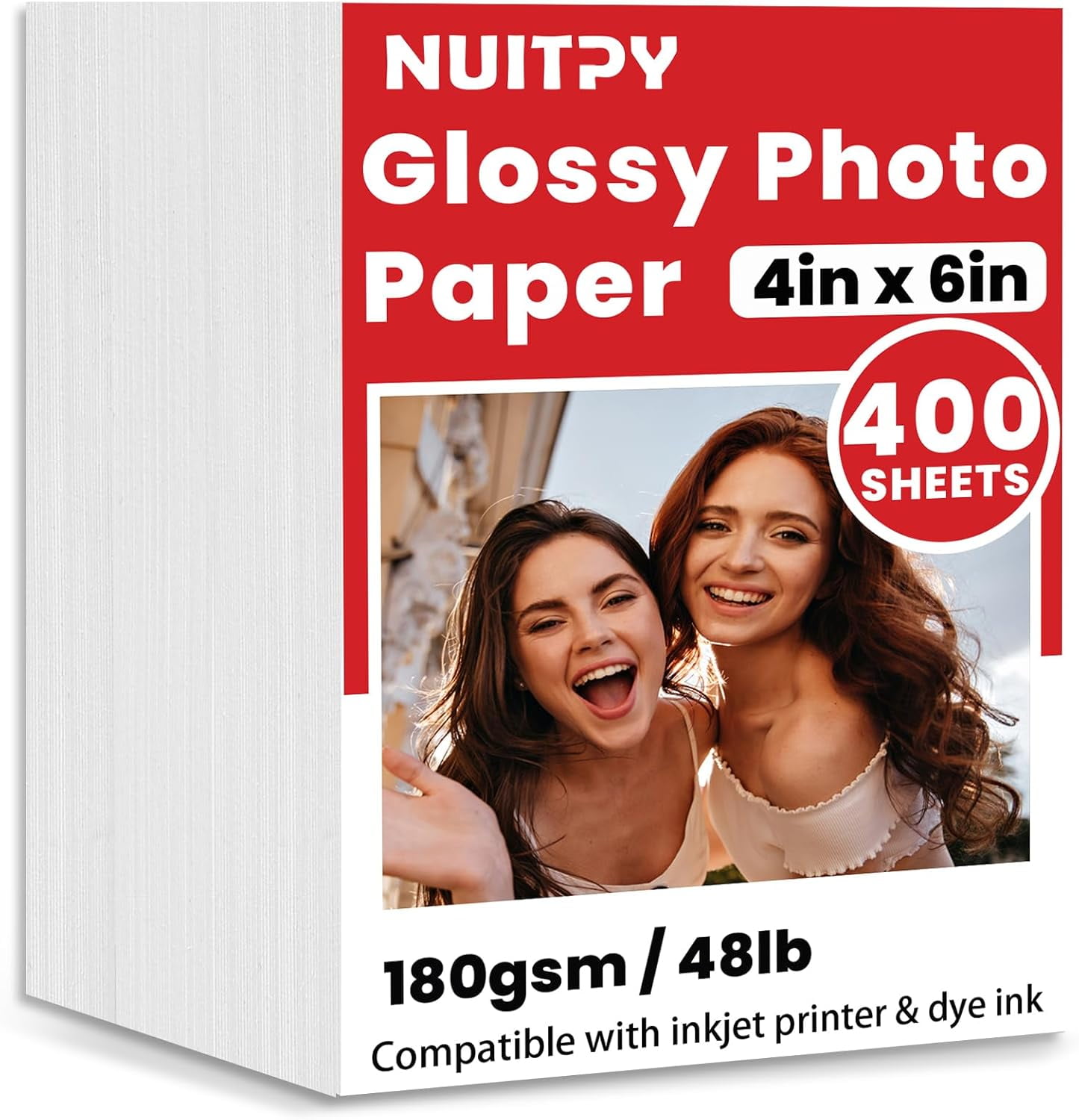 400 Sheets Glossy Photo Paper, 4in x 6in Inkjet Printer Picture Paper ...