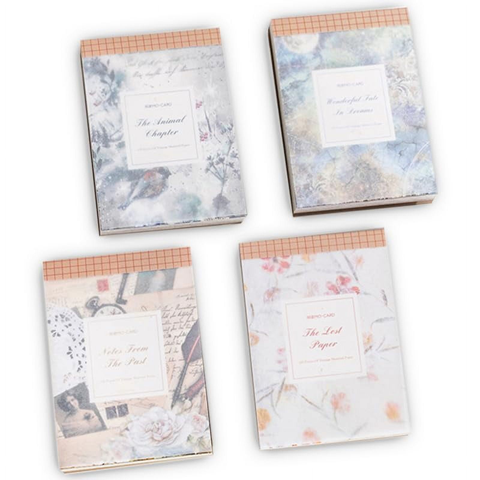 400 Sheets Vintage Handmade TSF6 Scrapbook Paper 200 Different Patterns ...