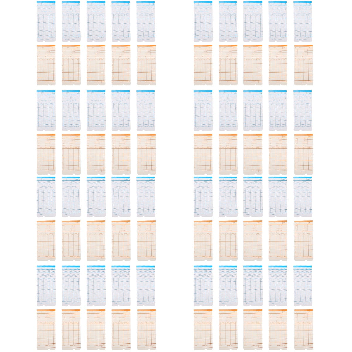 400 Sheets of Office Cards Attendance Recording Cards for Office ...