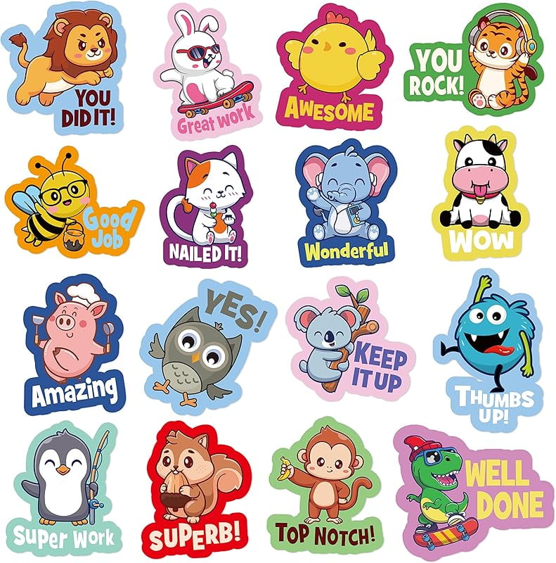 400 Summer Back to School Stickers - Teacher Reward Motivational Good ...