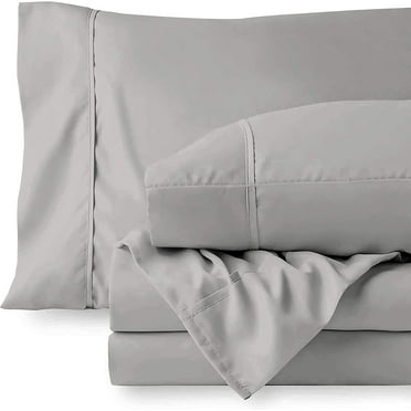 300 Thread Count Queen True White Sheet Set - Walmart.com