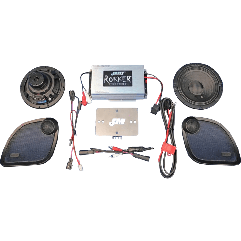 J & M 400 W 2-Channel Amplifier/Speaker Kit - '15-'23 FLTRX/FLTRU/RG3 ...