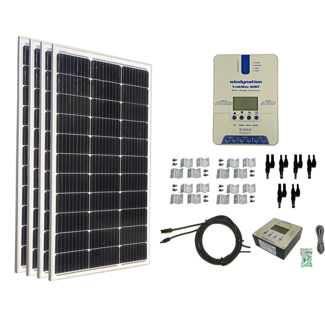 400-Watt Monocrystalline Solar Panel with TrakMax MPPT 40 Amp Charge ...