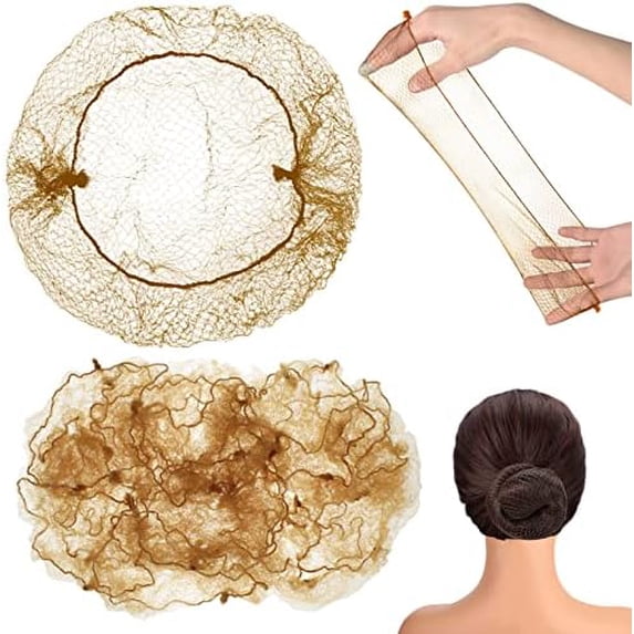 400 count Hair Nets for Women Light Brown Hair Nets for Service Workers ...