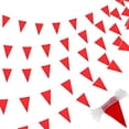 400 ft Solid Pennant Banner Flags 240 Pcs String Hanging DIY Triangle ...