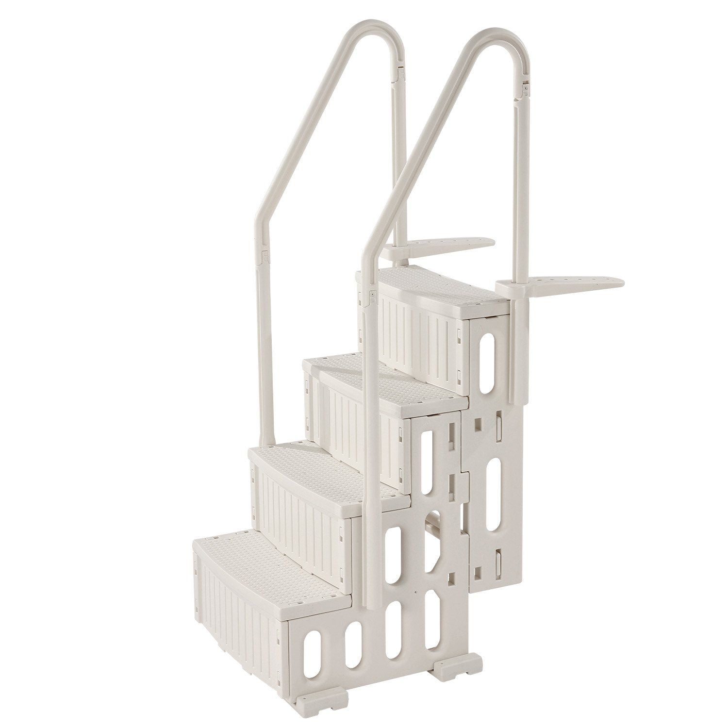 400 lb Capacity 4-Step Pool Ladder with Dual Handrails, Non-Slip Steps ...