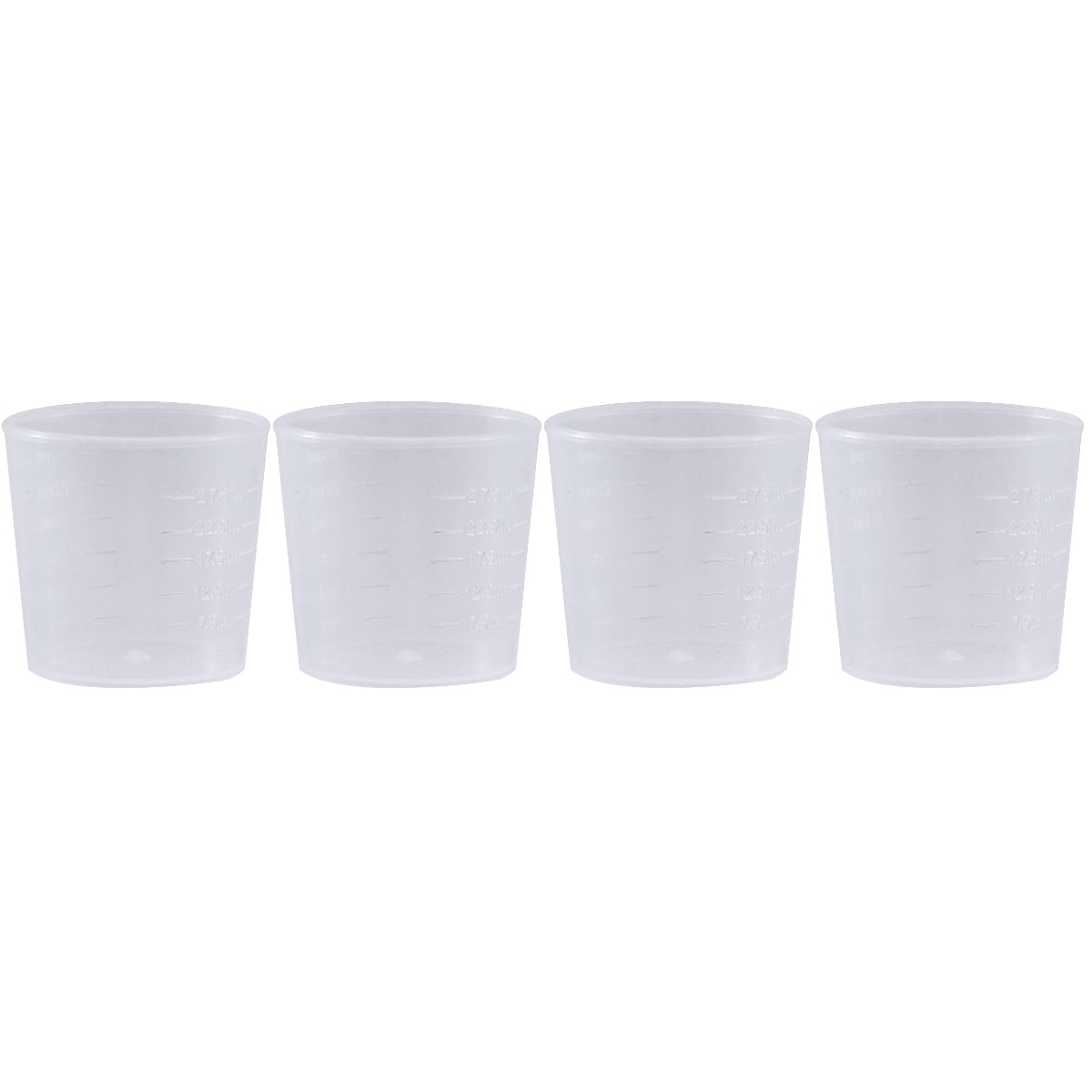 400 pcs 30ml Plastic Graduated Cups Measuring Scale Cups Transparent ...