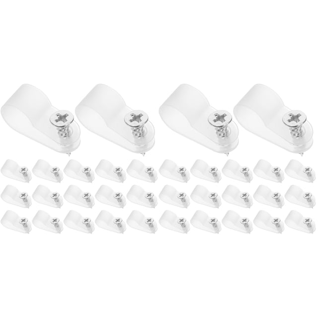 400 pcs Cord Clips Wire Management Clips Wall Cable Clips Electrical ...