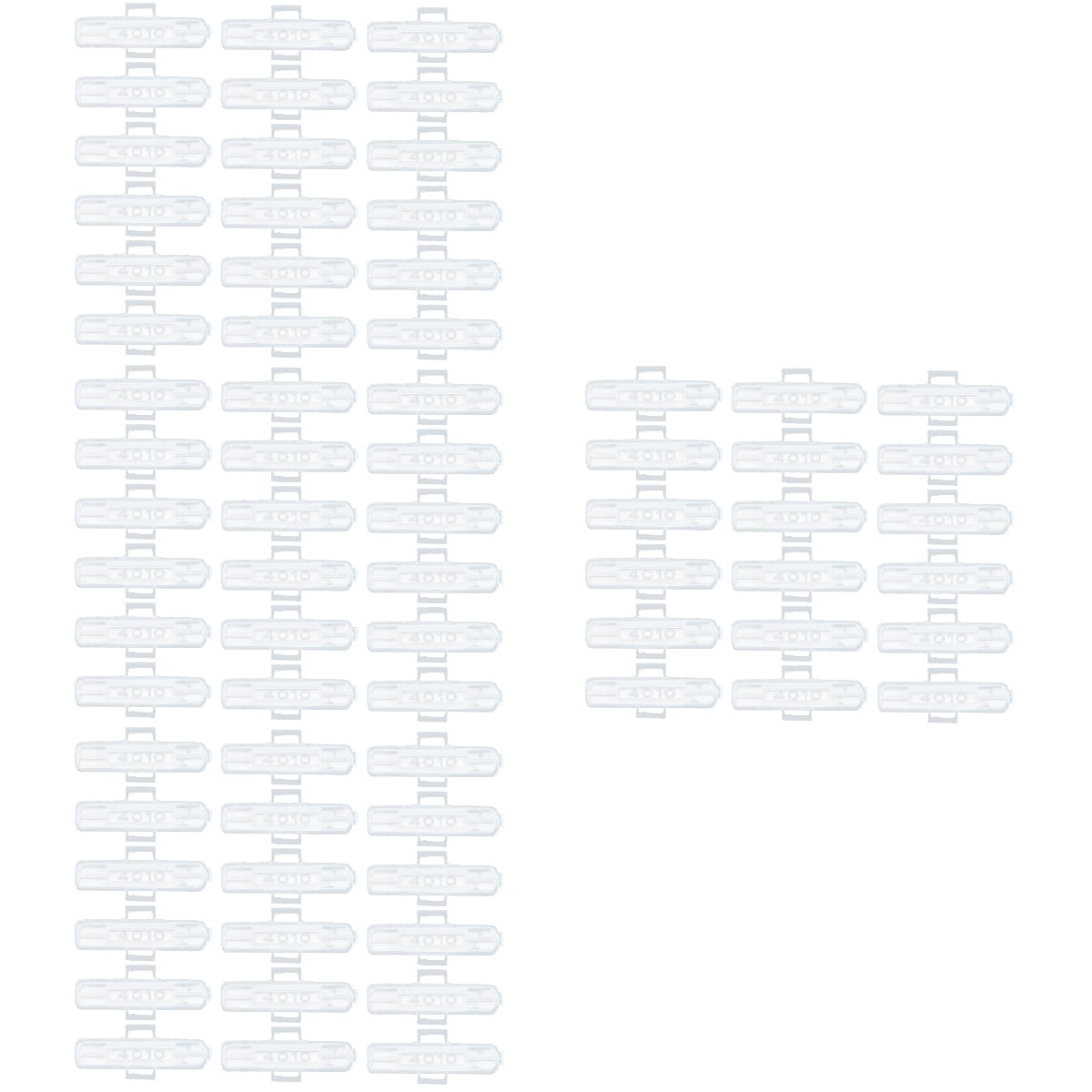 400 pcs Lightweight Label Tag Holder Case Clear Cable Label ...