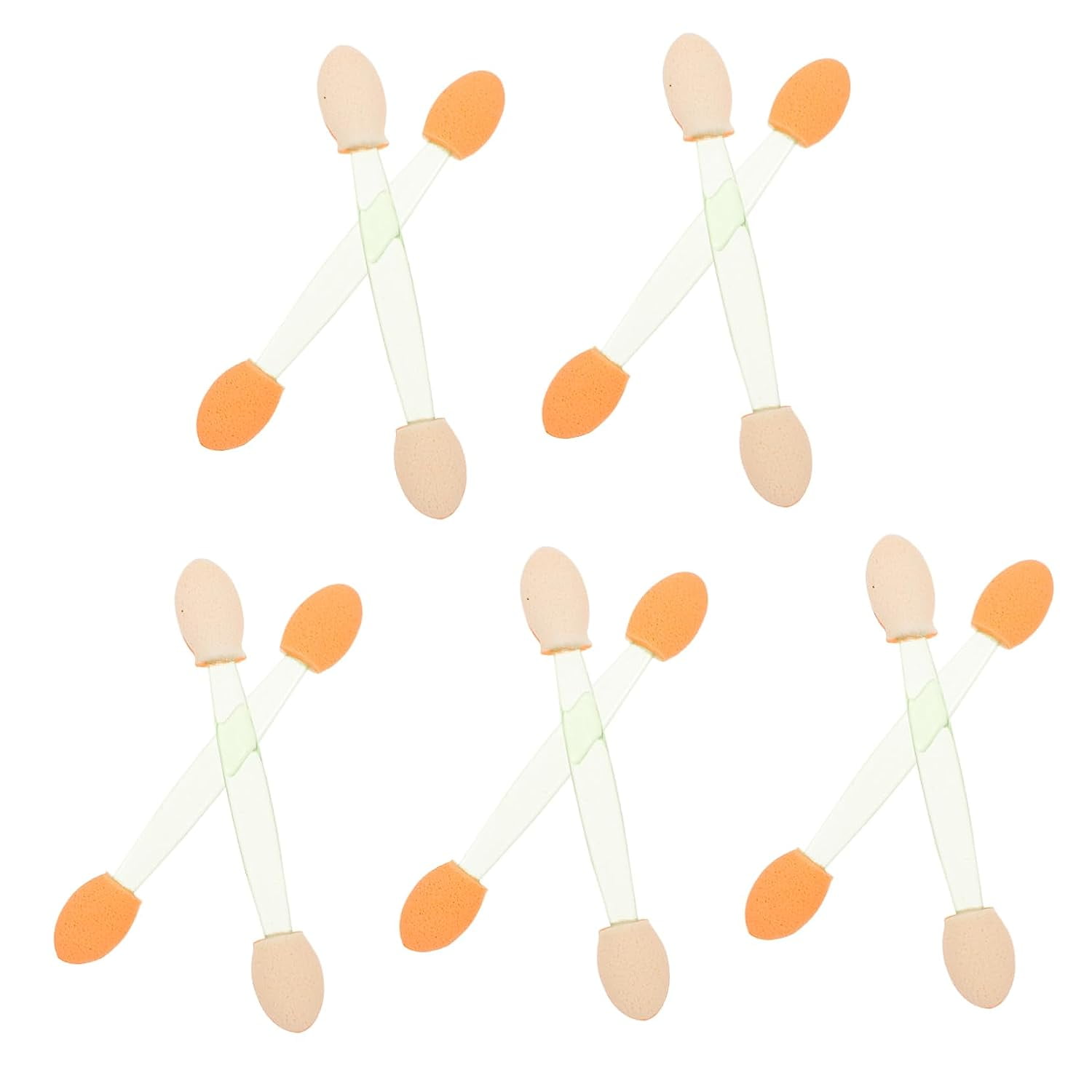 400 pcs double ended eyeshadow brush sponge eyeshadow stick dual sides ...