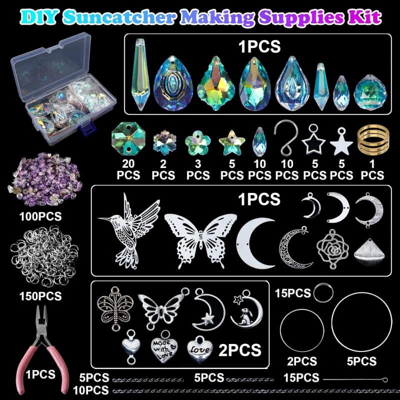 400-piece Prismatic Diy Sunshade Kit-crystal Rainbow Maker For Indoor ...