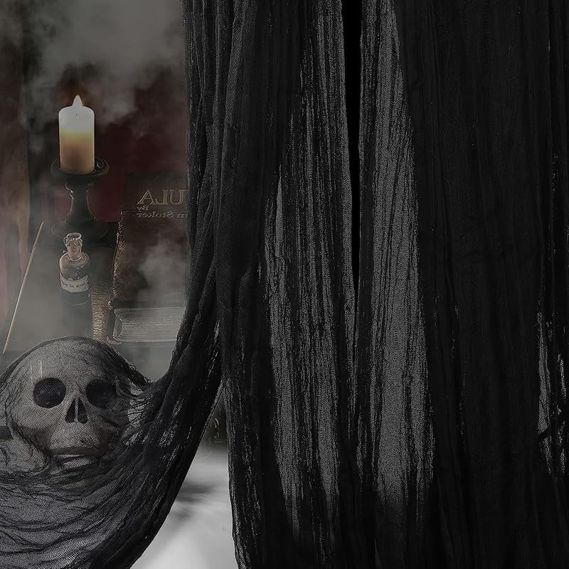 400" x 85" Halloween Creepy Cloth Decoration, Large White Spooky Fabric ...