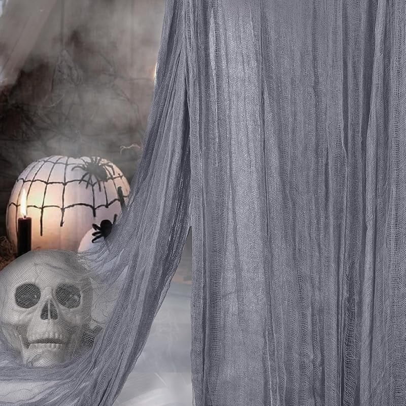 400" x 85" Halloween Creepy Cloth Decoration, Large White Spooky Fabric ...