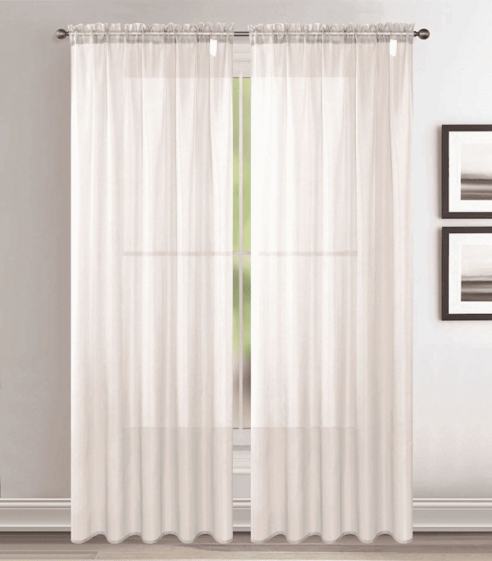 4000-54 WHITE SHEER PANEL - Walmart.com