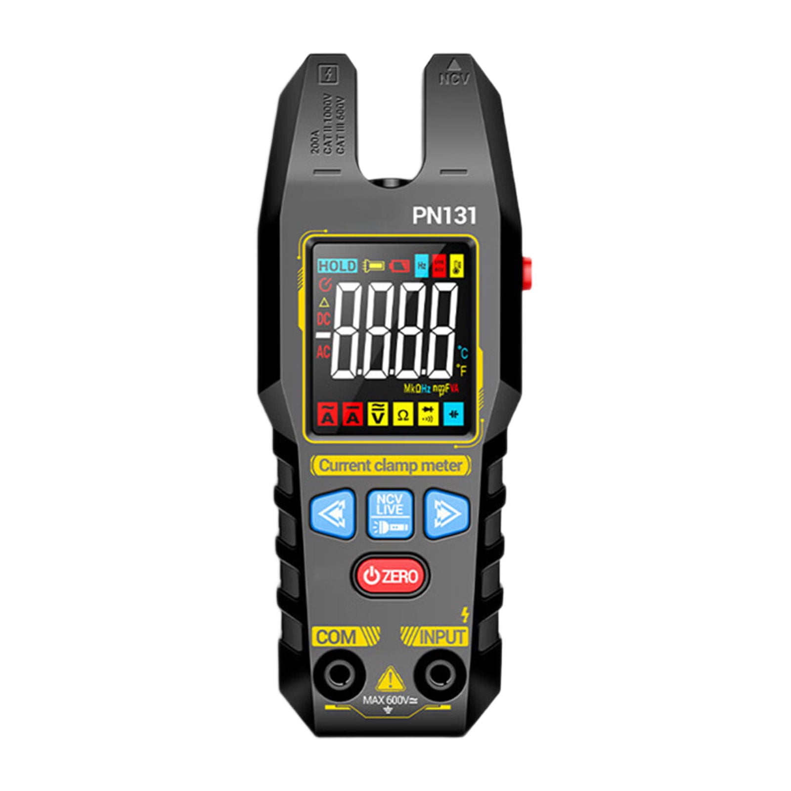 4000 Counts Digital Clamp Meter 200A Current Tester Voltmeter Ammeter ...