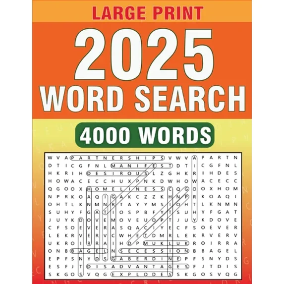 4000 Giant Book of Word Search for Adults (200 Themed Puzzles ...
