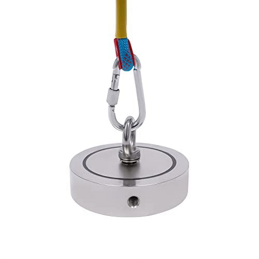 4000 LBS Double Sided Fishing Magnet Kit,Strong Pulling Force Fishing ...