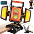4000 LM Rechargeable LED Work Light with Magnetic Clamp Stand, 40 W, 5 ...
