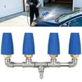 4000 PSI Pressure Washer Nozzle, EEEkit 4-in-1 360° Rotating Turbo ...