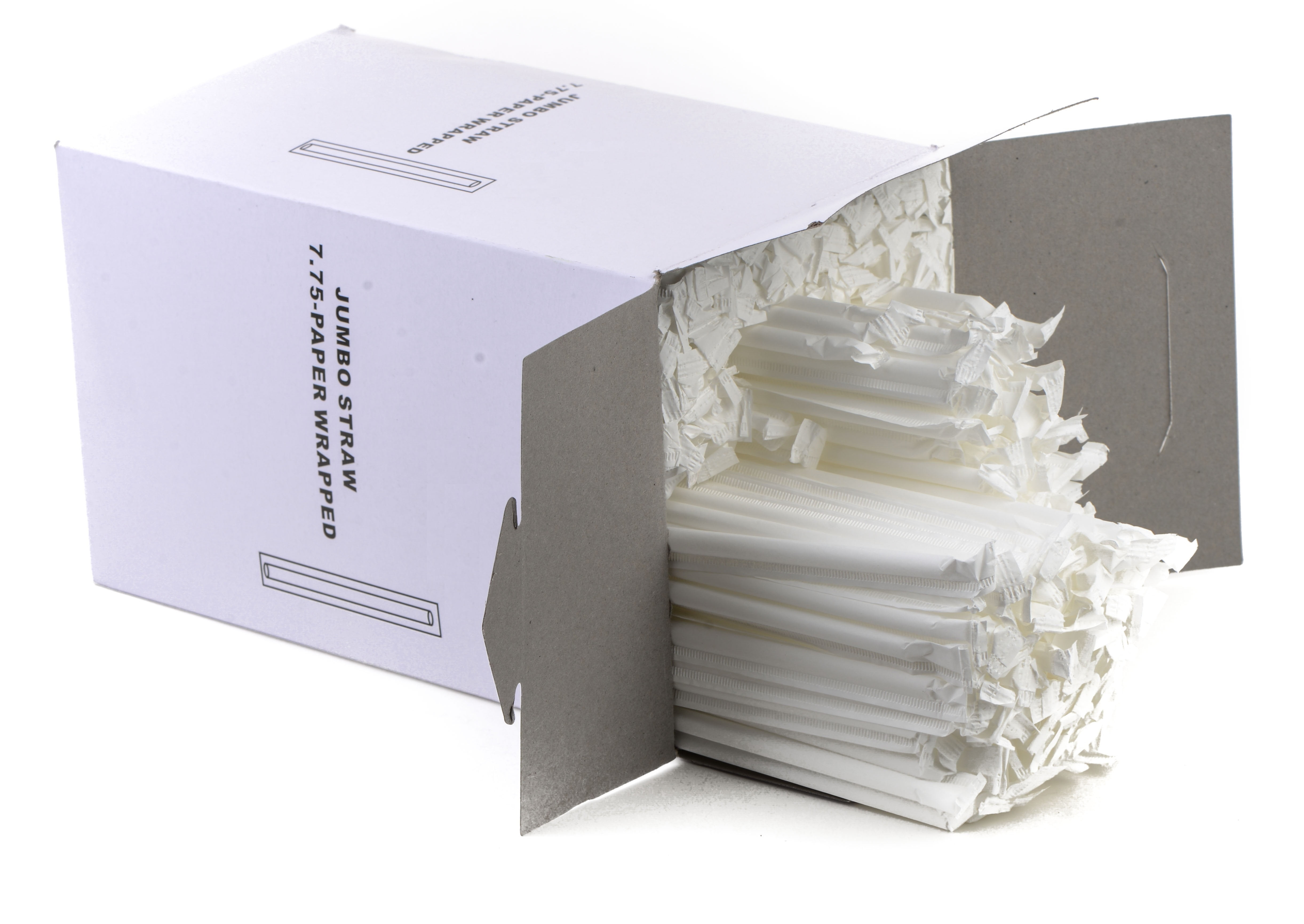 [4000 Pack] Individually Wrapped Clear Plastic Drinking Straws ...