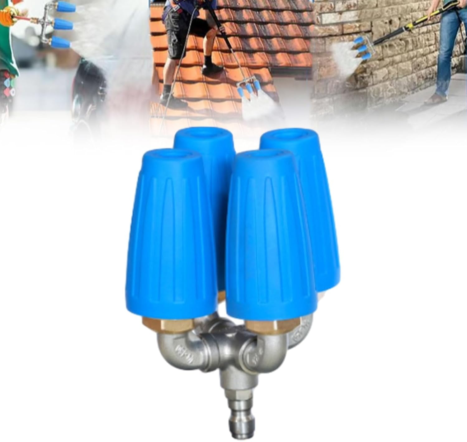 4000 Psi Triple Turbo Nozzle Pressure Washer, 360° Rotating 1/4" Turbo ...