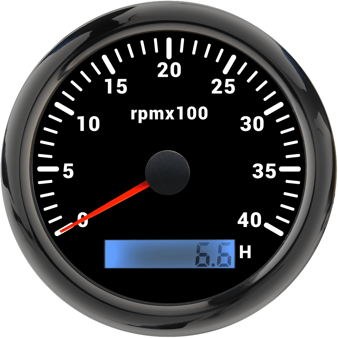 4000 rpm-BN-85MM Tachometer with LCD Hour Meter For Marine Boat Car RPM ...