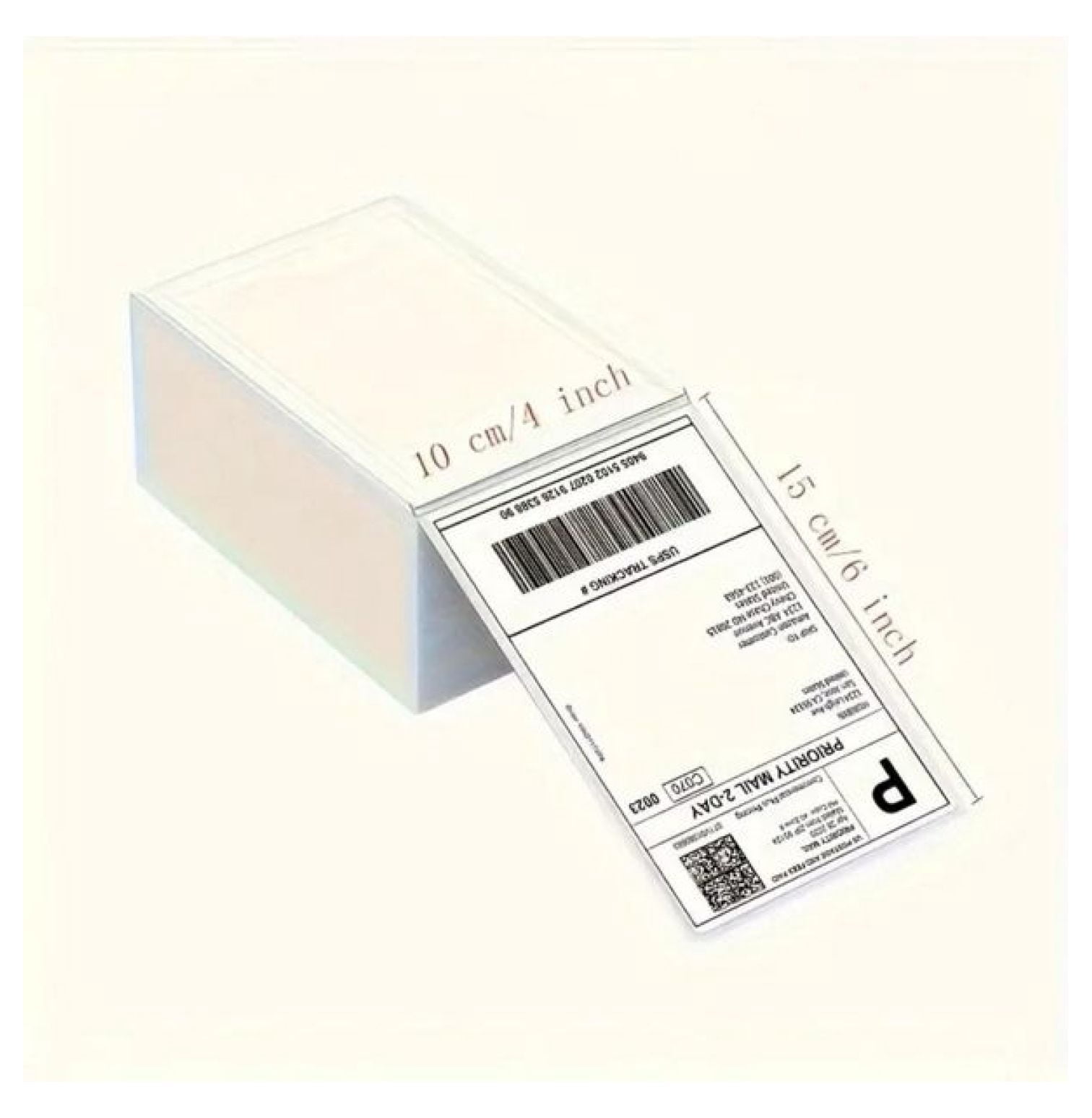 4000 sheets of 4 ''x6' 'thermal label paper white transport labels ...