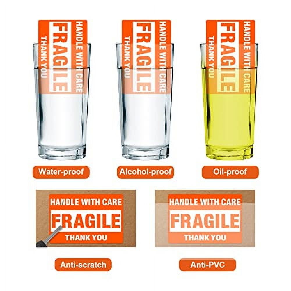 40000 Fragile Stickers 80 Rolls 2" x 3" Fragile - Handle with Care ...