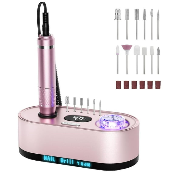 40000RPM Electric Nail File Drill Professional Kit, Drill Machine with ...