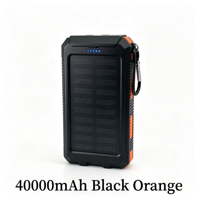 40000mAh Solar Power Bank Portable Solar Charger, Compact Anti-Drop ...