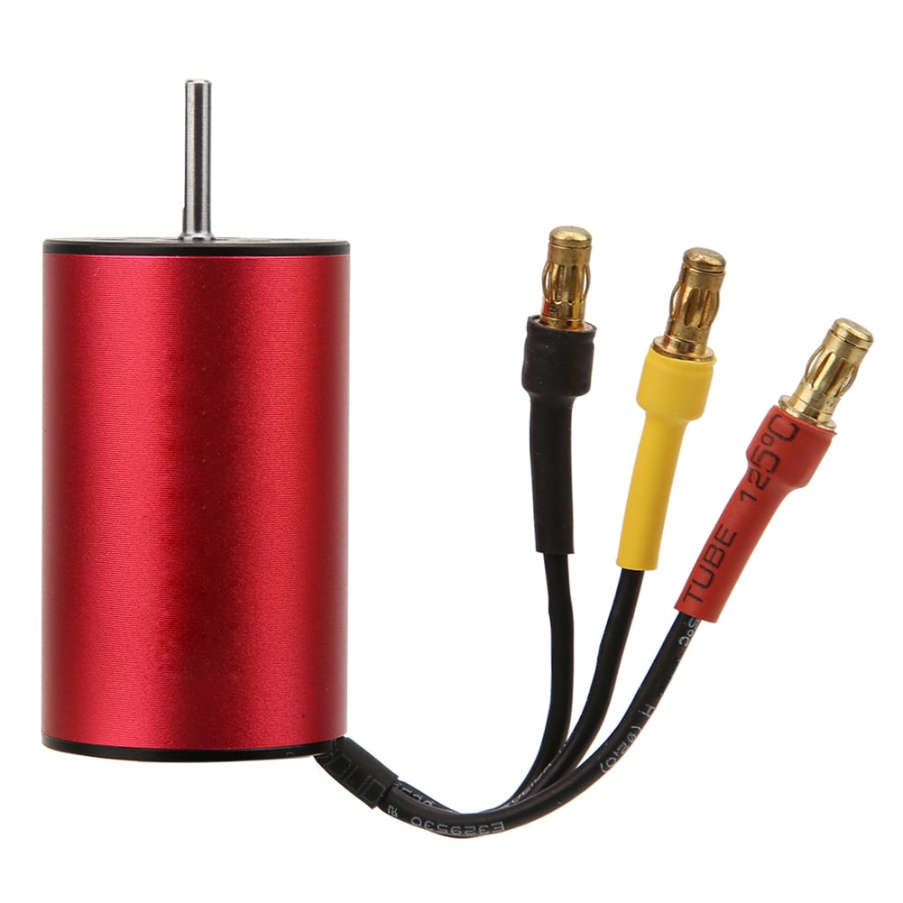 4000KV High Torque 50000 RPM Brushless Motor, Red - Suitable for 1/16 ...