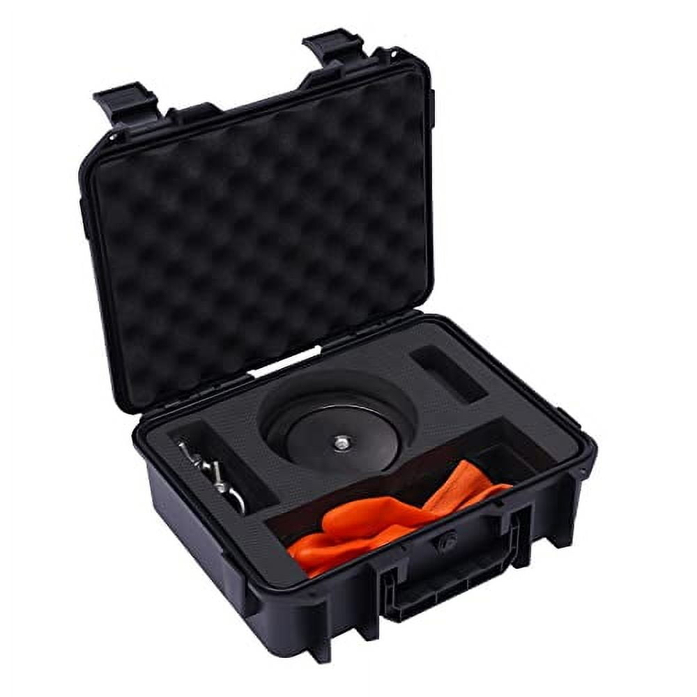 4000LB Magnet Fishing Kit, w/66ft Rope, Gloves, 5.35in Diameter, Double ...