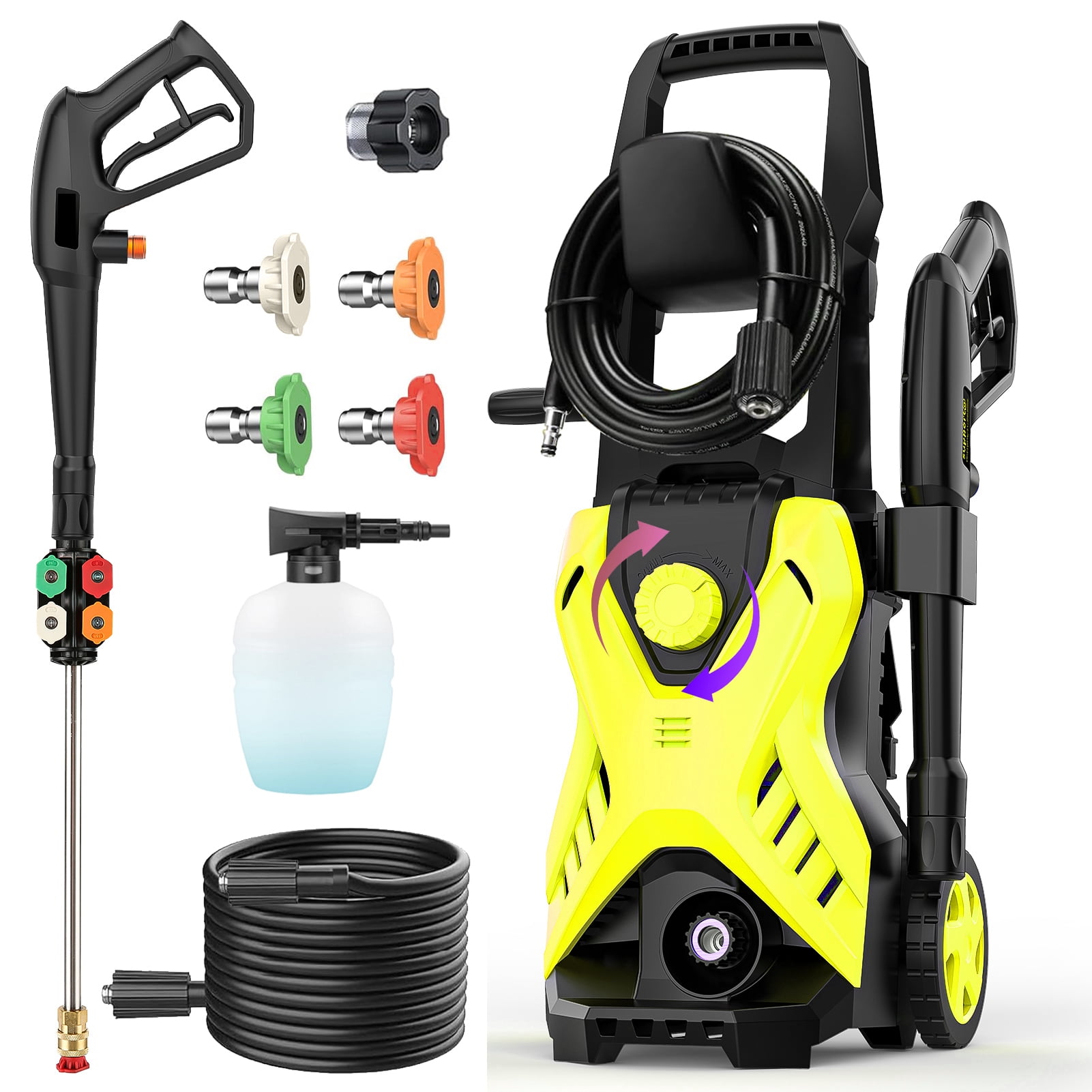 5000 Psi Electric Pressure Washer, 2.8 Gpm Power Washer with 33FT ...