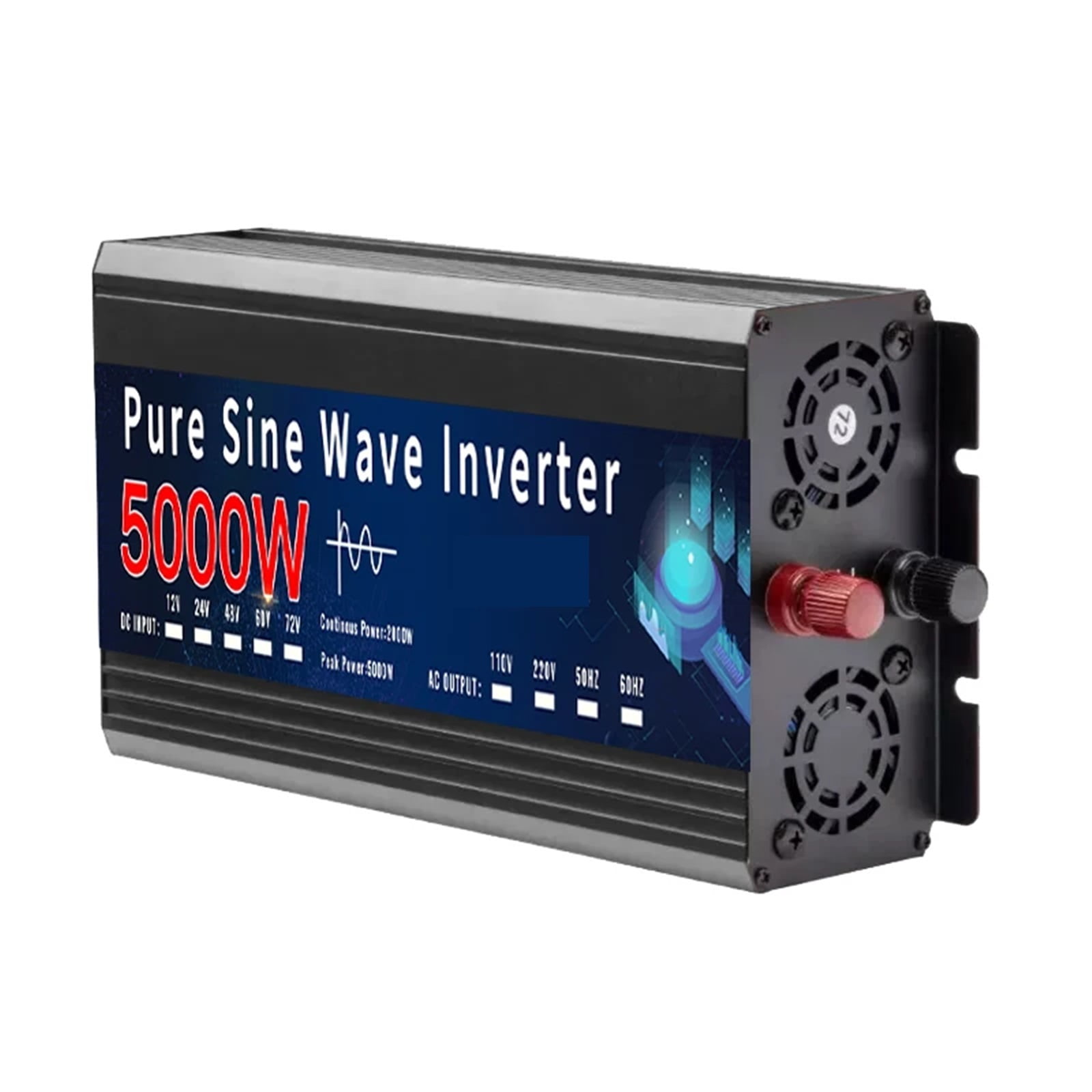 4000W 5000W Inverter 12V/24V 220 Pure Sine Wave Inverter DC To AC Solar ...