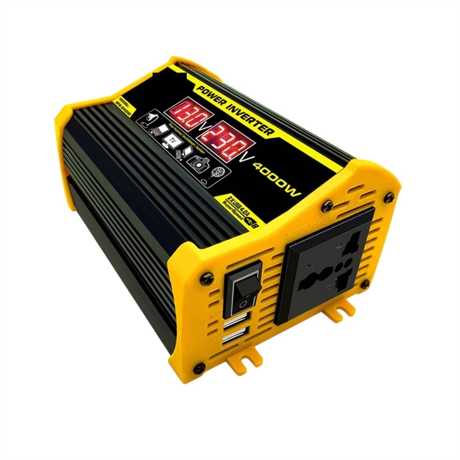 4000W/8000W Pure Sine Wave Inverter 12V/24V 110/220 Portable Power Bank ...
