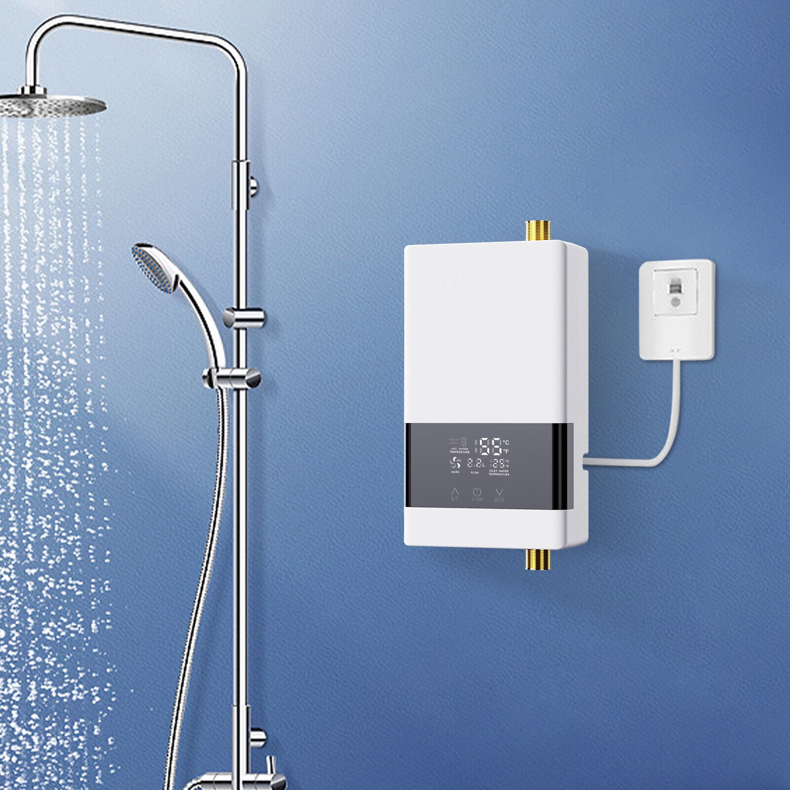 4000W Mini Electric Tankless Water Heater Instant Hot Water Heater ...