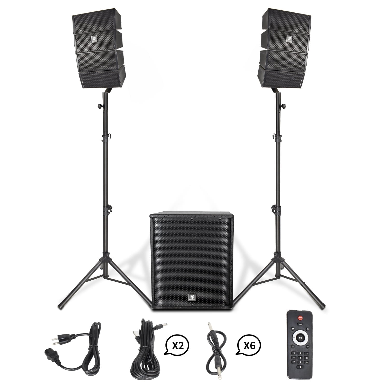 4000W P.M.P.O PRORECK CLUB 3500 15-inch 2.1 CHANNEL DJ/Powered PA ...