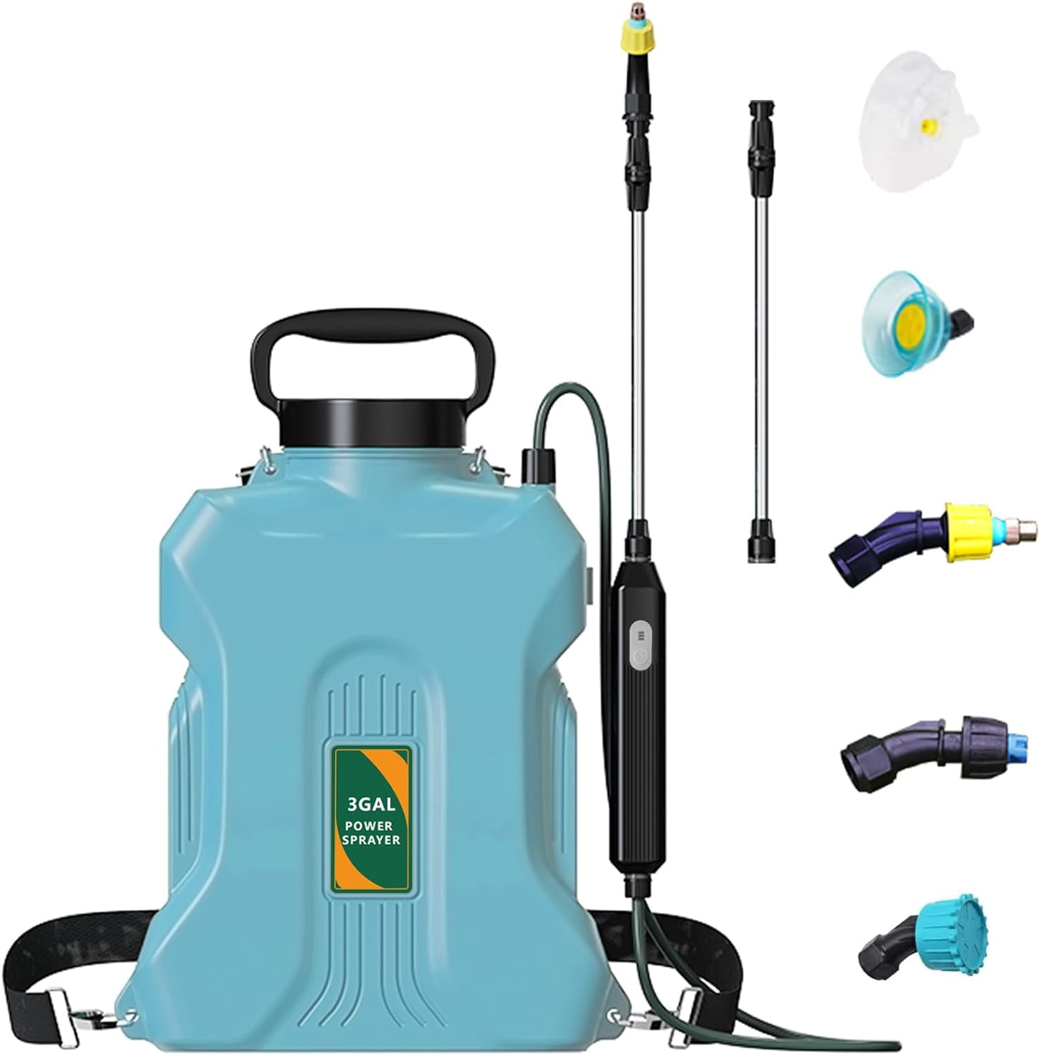4000mAh Battery Powered Backpack Sprayer 3Gallon, Electric Weed Sprayer ...