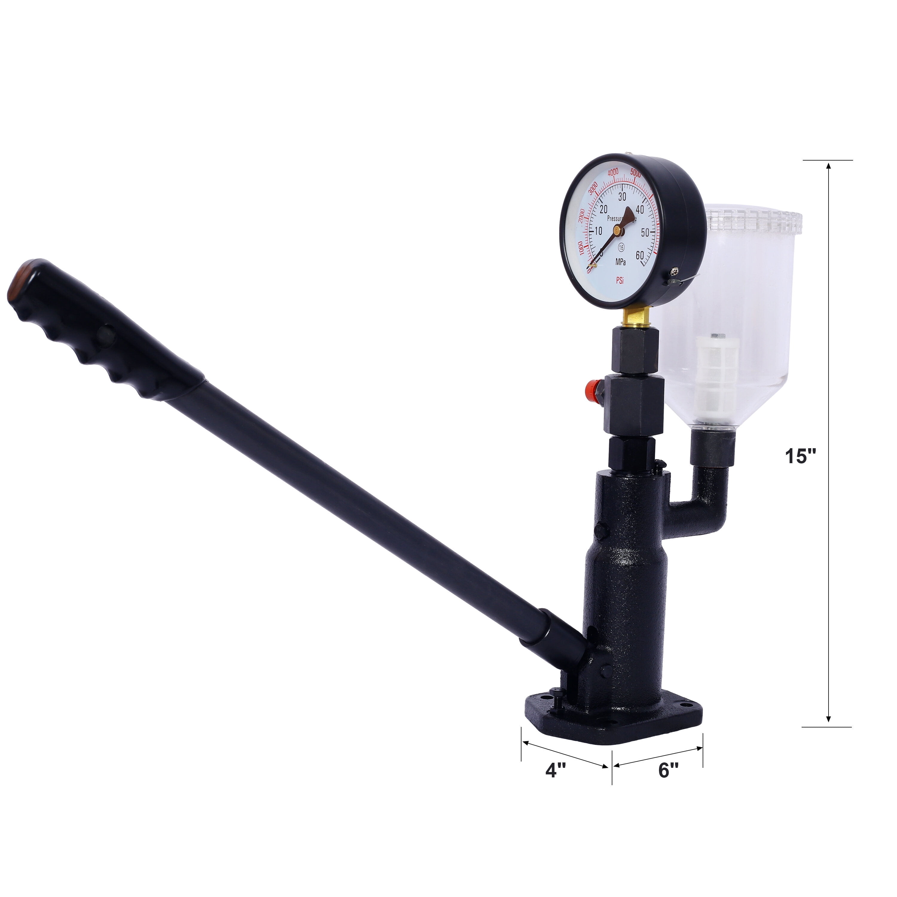 400Bar 6000PSI Fuel Injector Nozzle Tester Professional Auto Repair ...