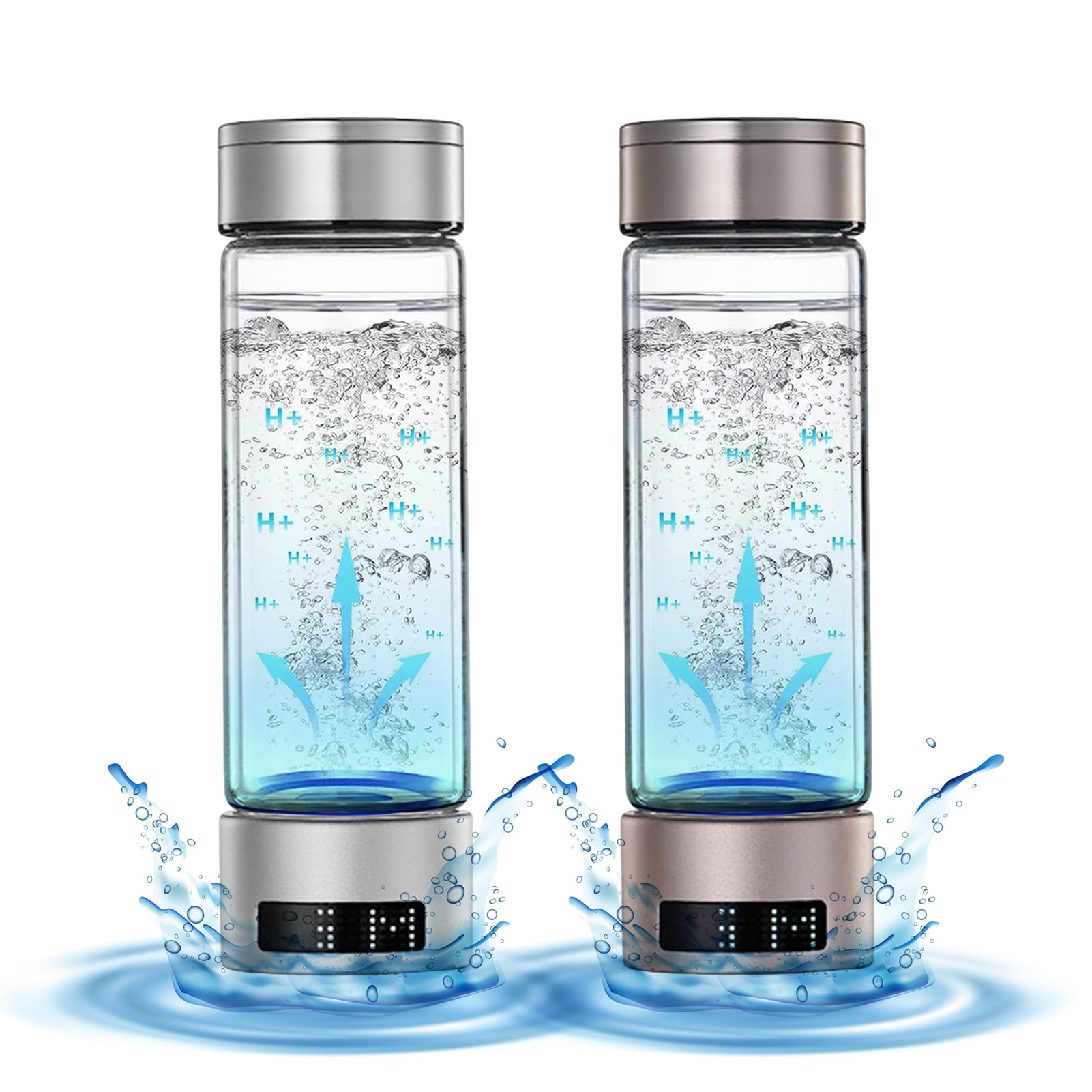400ML Portable Hydrogen Water Generator Bottle Health Boosting Ionizer ...
