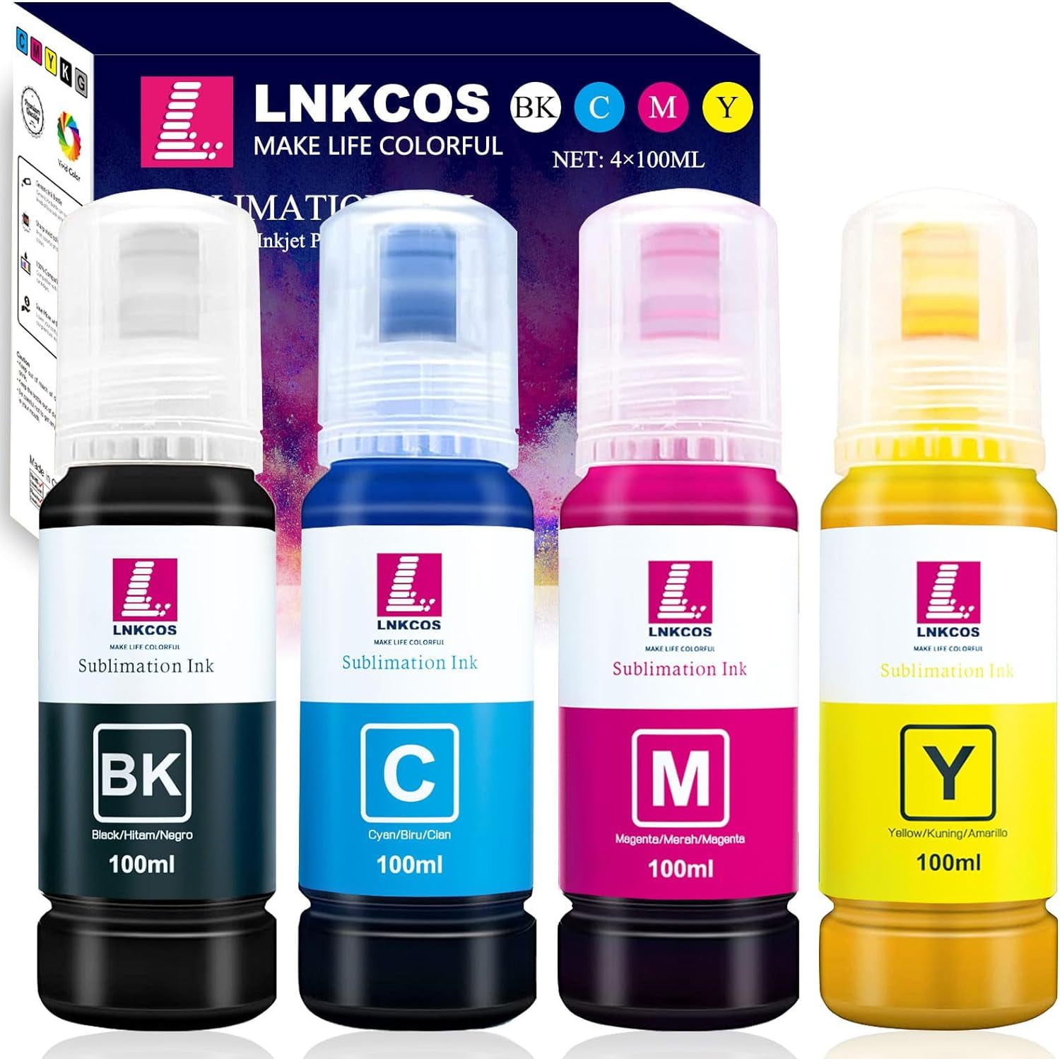 400ML Sublimation Ink for Epson for EcoTank ET-2400 ET-2720 ET-2800 ET ...