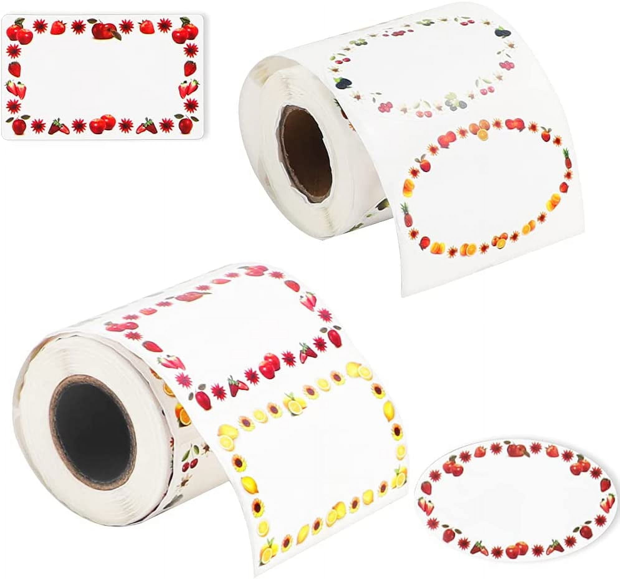 400PCS Label Stickers for Jars and Lids, Fruit Pantry Labels Mason Jar ...