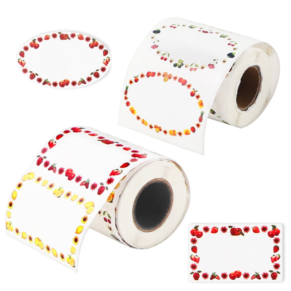 400PCS Label Stickers for Jars and Lids, Fruit Pantry Labels Mason Jar ...