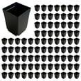 400PCS Plant Disposable Flower Pot Small Black Square Cutting Seedling ...