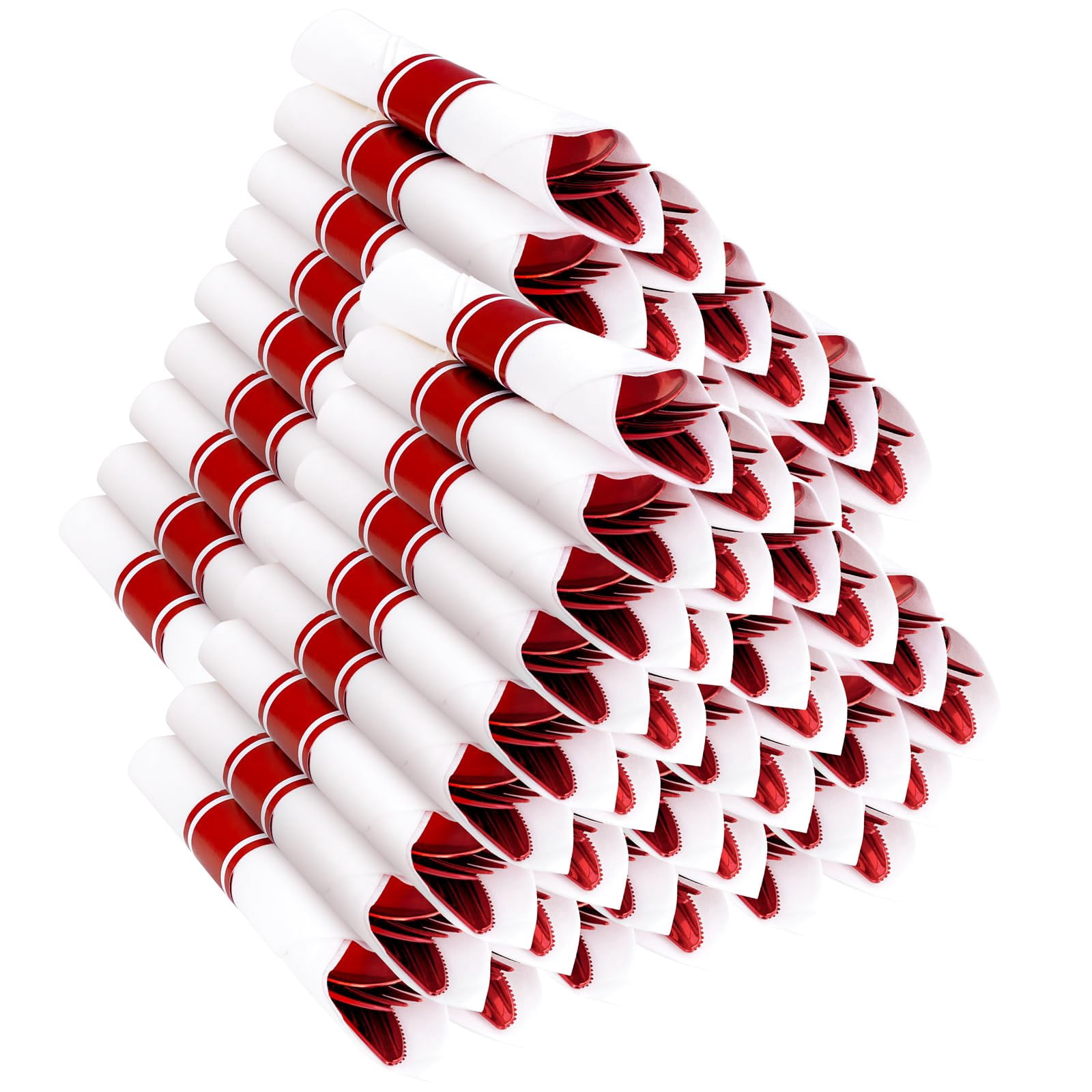 400PCS Pre Rolled Gold Plastic Silverware Sets - Walmart.com