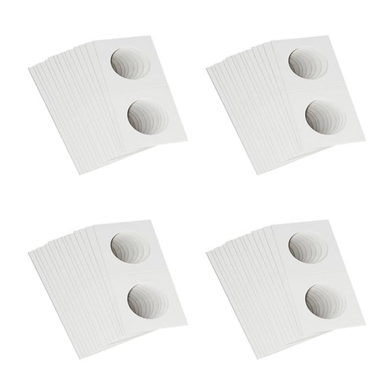 400PCS Square Cardboard Coin Holders Coin Supplies Coin Album ...