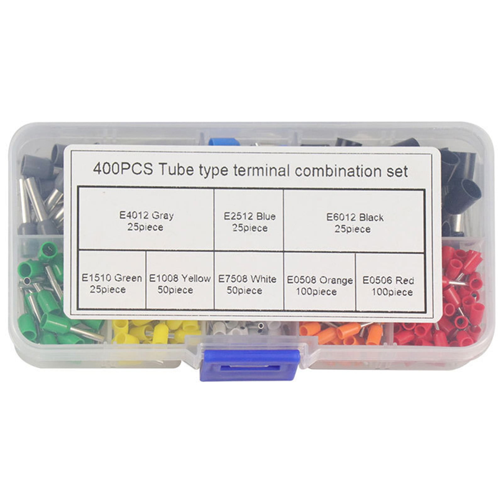 400PCS pin tube terminal 8 specifications cold pressed terminal pre ...