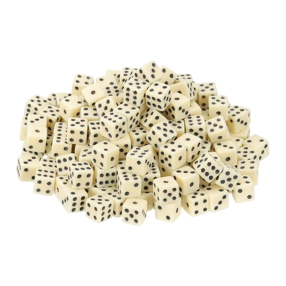 400Pack Mini Dice, 8mm/0.31" Acrylic Tiny Six Side Game Dot Square Dice ...