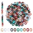 400Pcs 10 Colors Acrylic Linking Rings Quick Link Connectors for ...