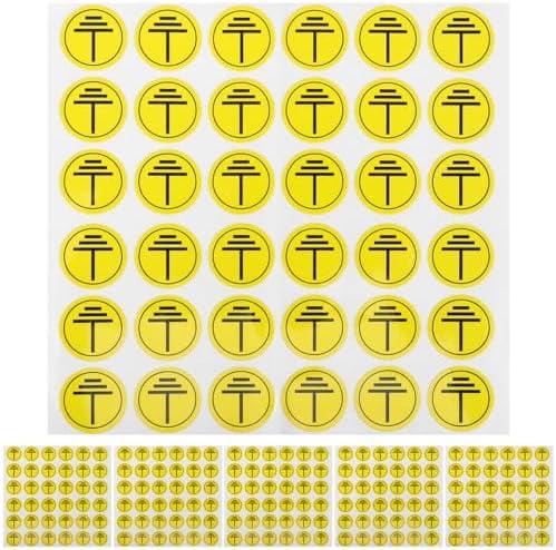 400Pcs Electrical Grounding Stickers Safety Protective Earth Warning ...